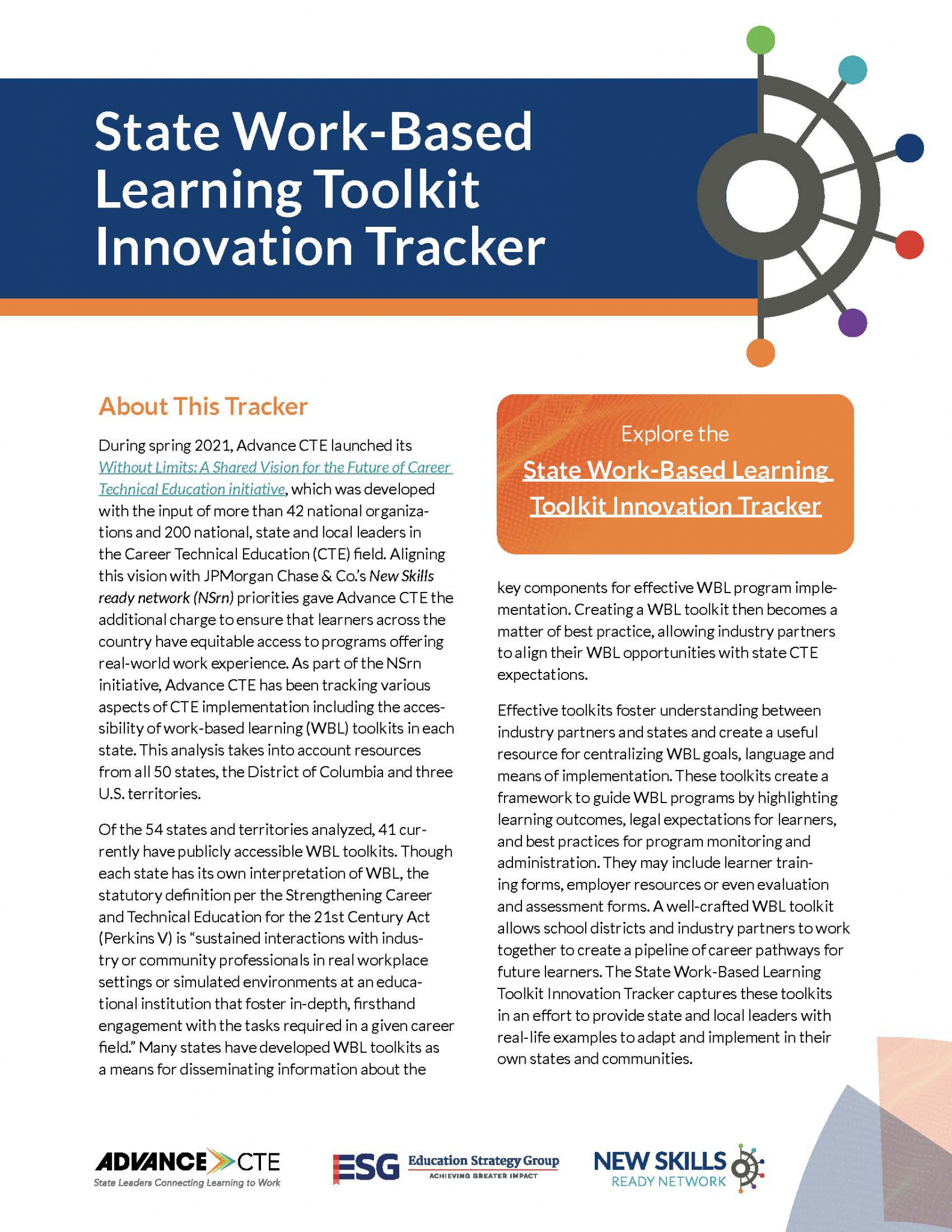 State Work-Based Learning Innovation Tracker Analysis - Advance CTE