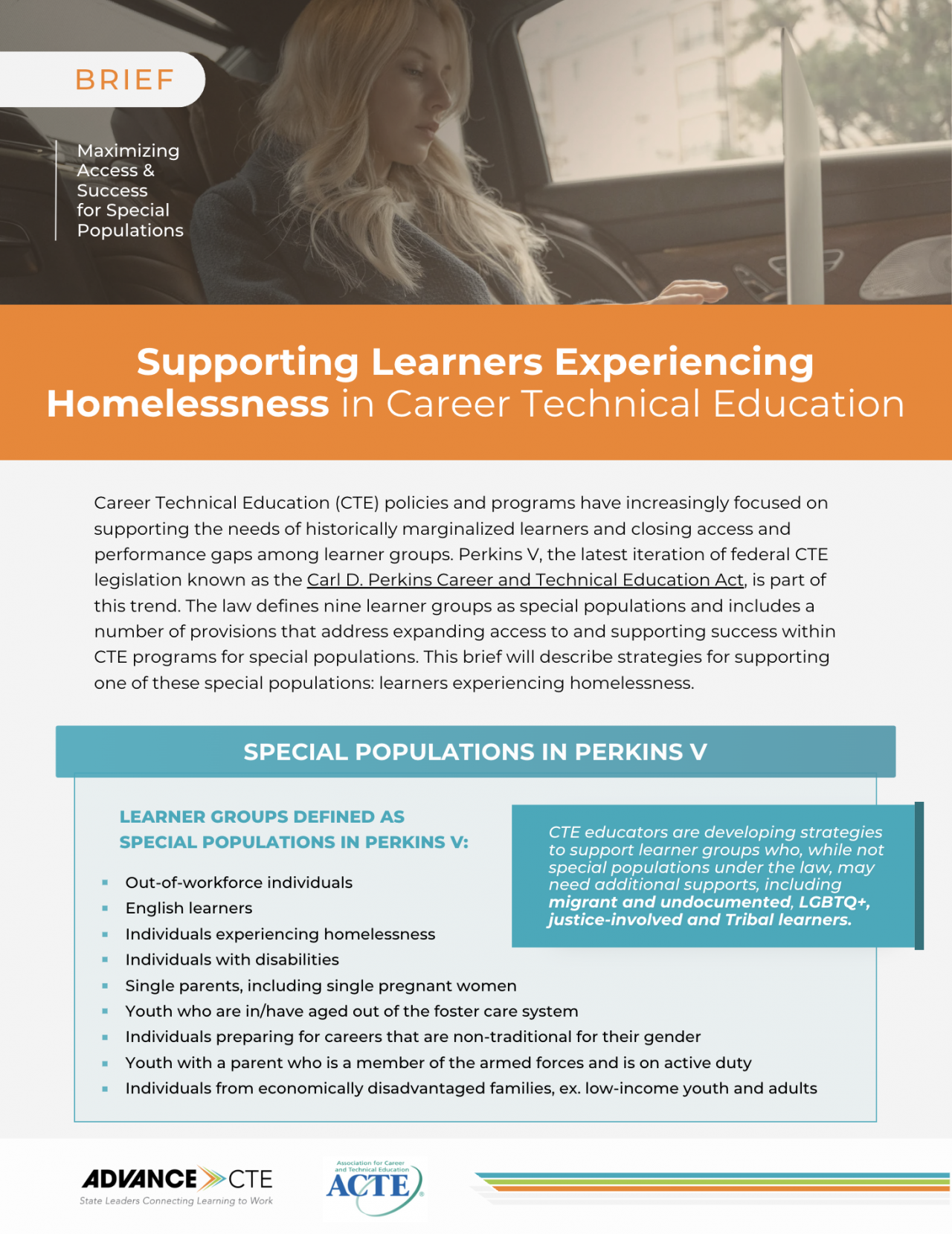Learning that Works Resource Center - Advance CTE