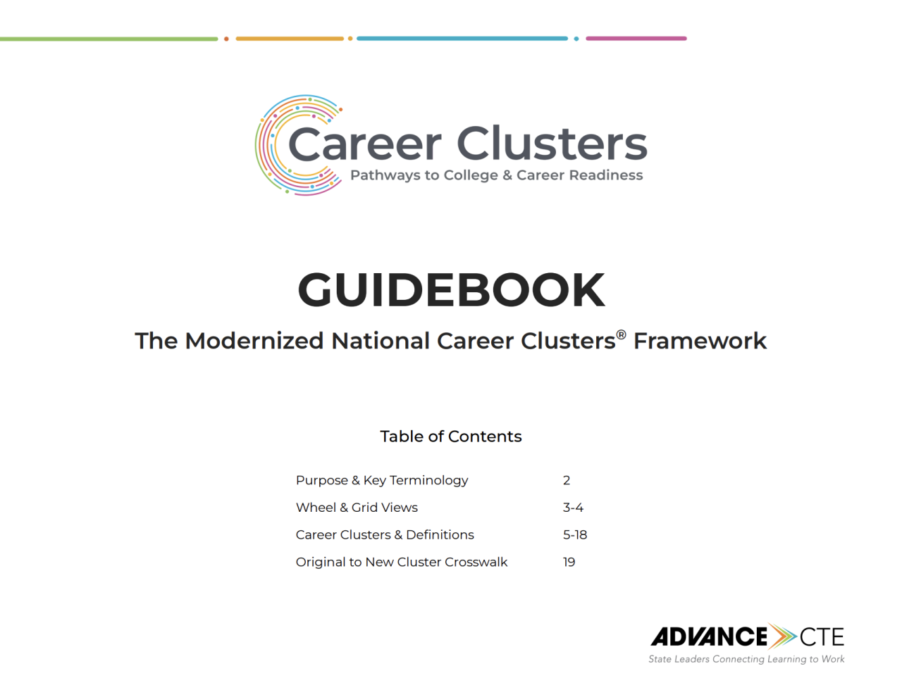 Guidebook: The Modernized National Career Clusters® Framework - Advance CTE