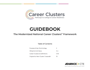 Guidebook: The Modernized National Career Clusters Framework - Advance CTE