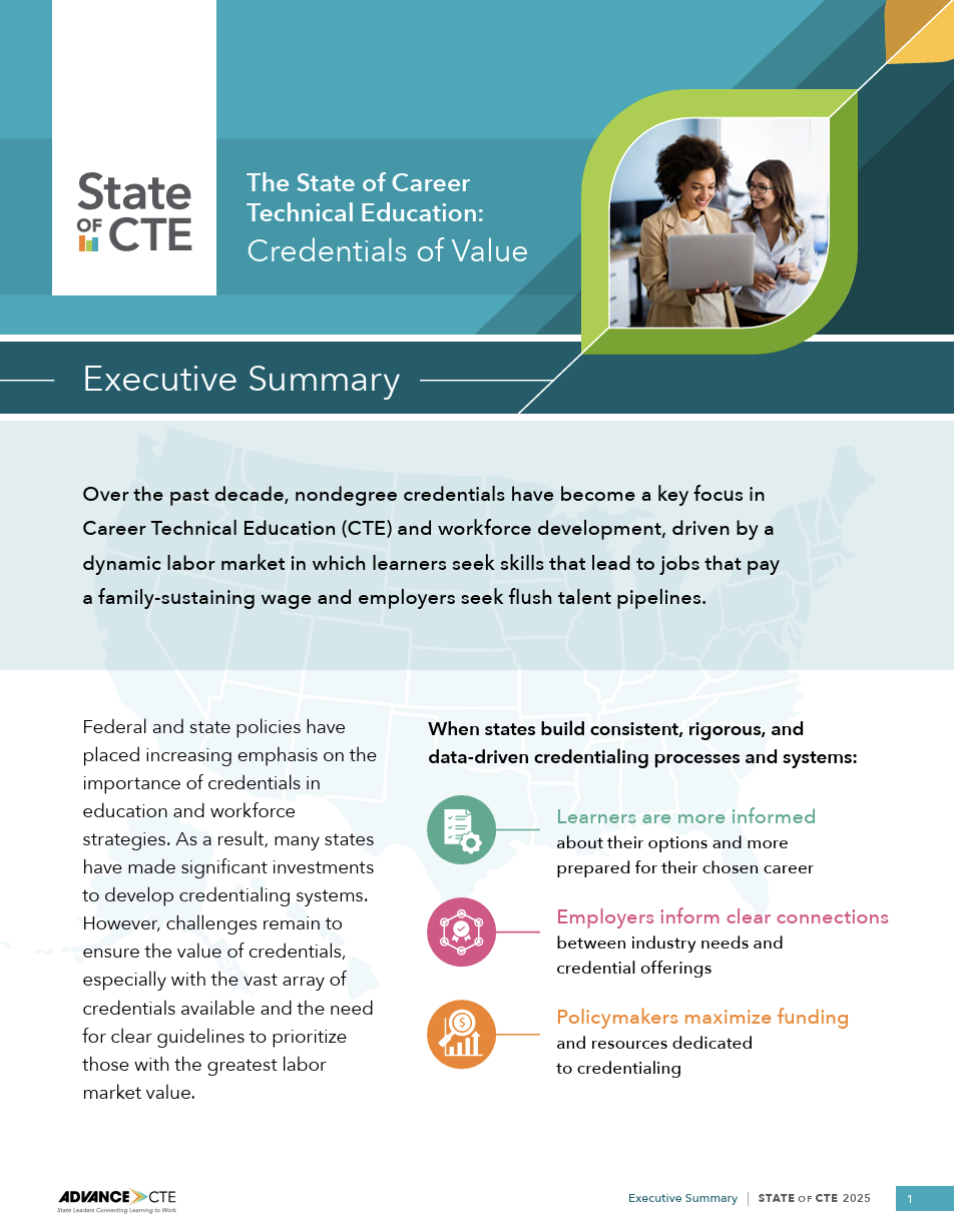The State of CTE: Credentials of Value - Advance CTE