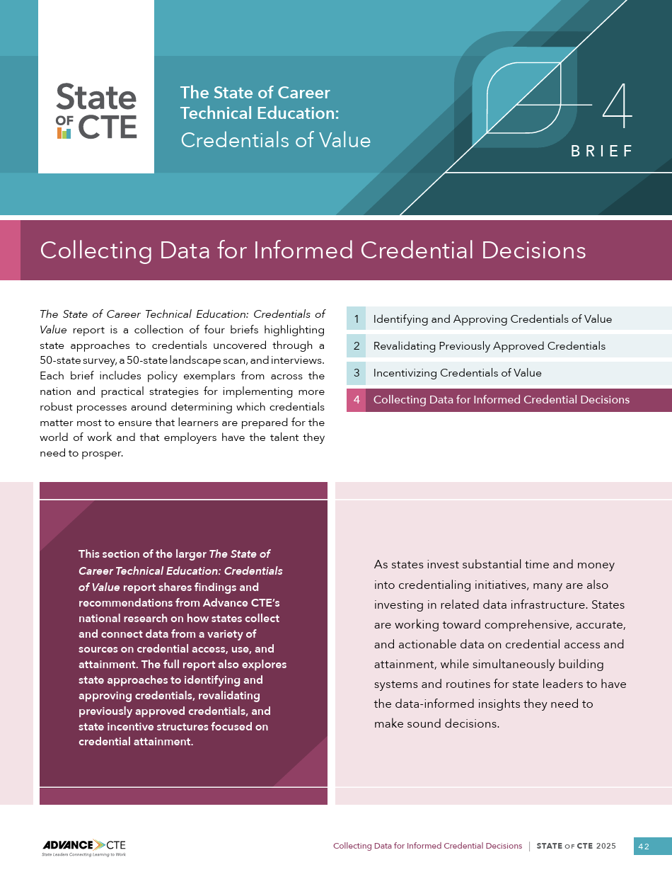 The State of CTE: Credentials of Value - Advance CTE