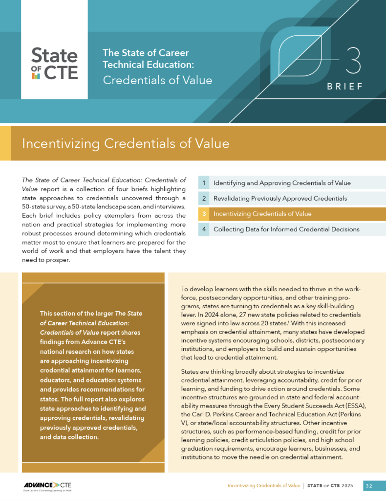 The State of CTE: Credentials of Value - Advance CTE