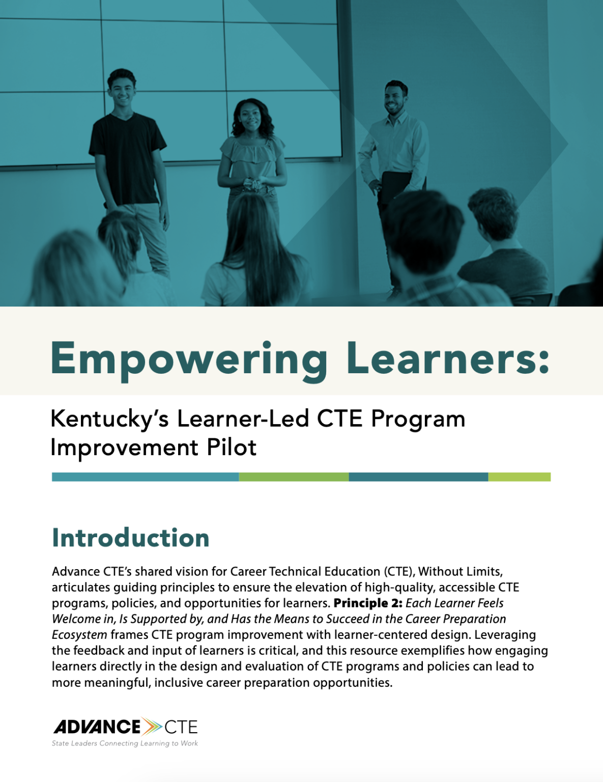 Advance CTE - State Leaders Connecting Learning to Work